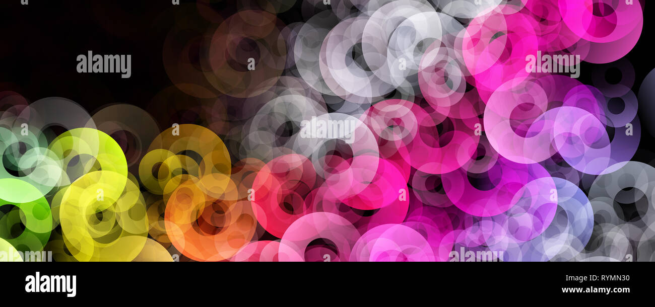 Fantastic circle panorama background design illustration Stock Photo ...