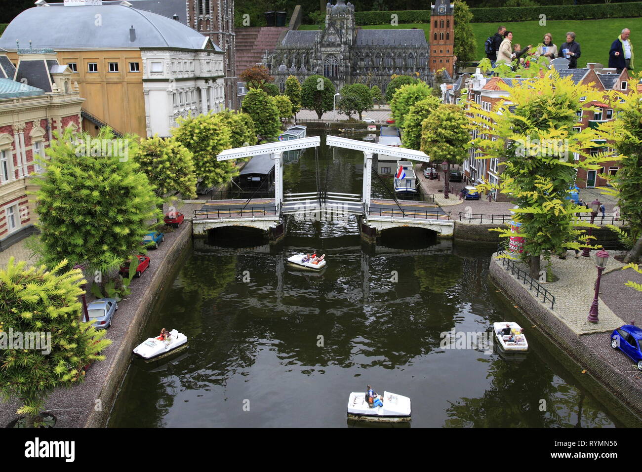 Miniature park Madurodam. The Netherlands. Reconstruction of Holland in ...