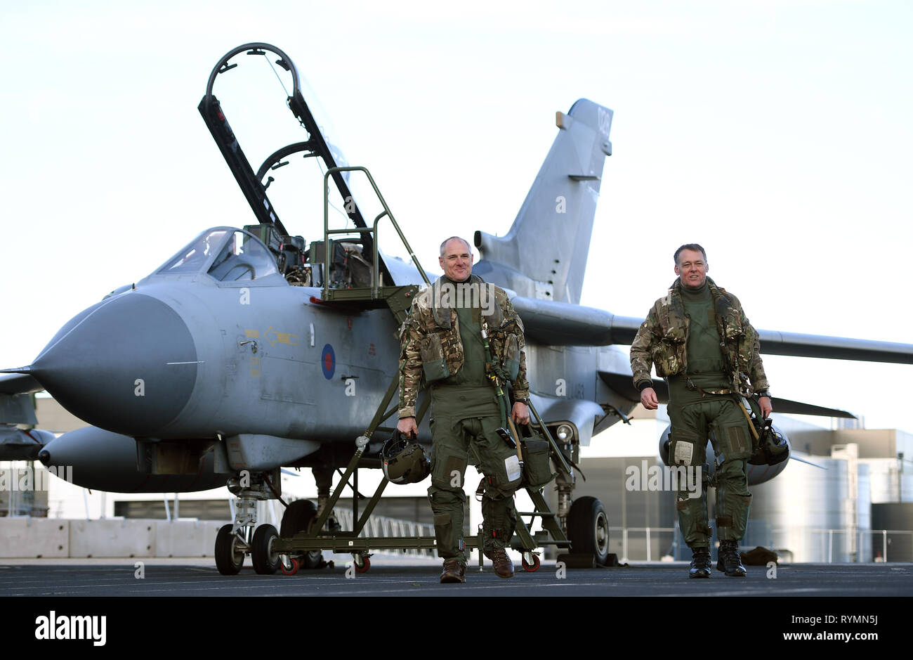 Flying final tornado flight over raf marham hi-res stock photography ...