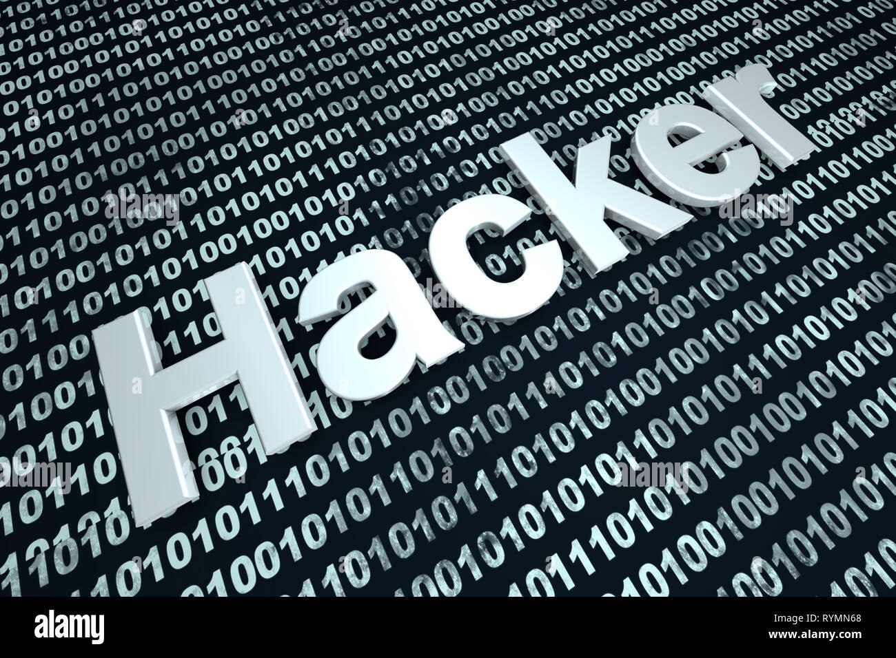 Digital Hacker. 3D rendered background Stock Photo - Alamy