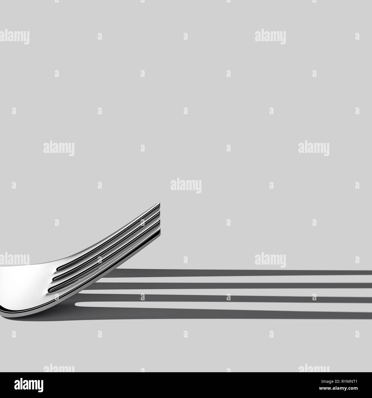 Fork shadow lines Stock Photo - Alamy