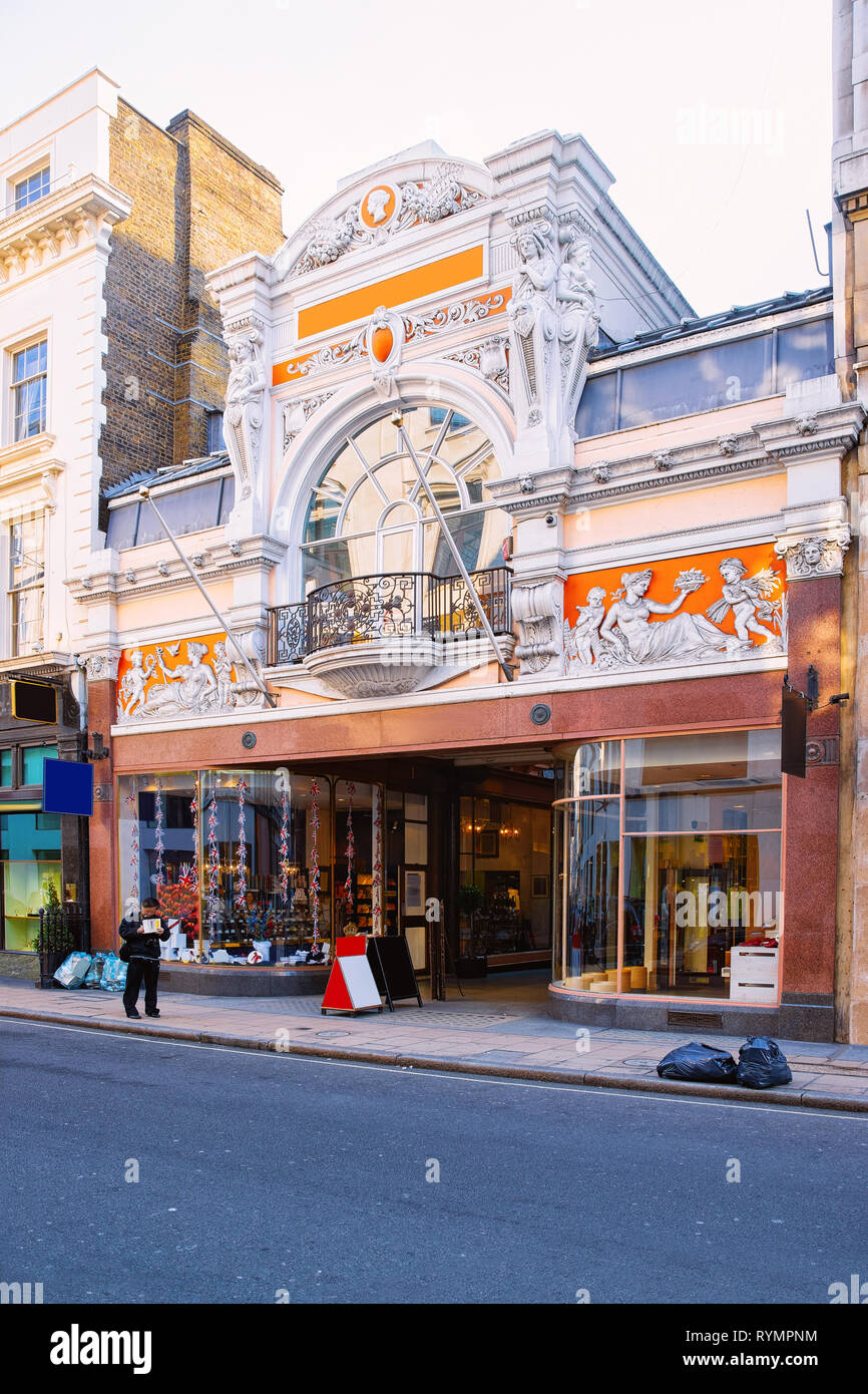 Shopping center architecture in London city in the UK. Cityscape with ...