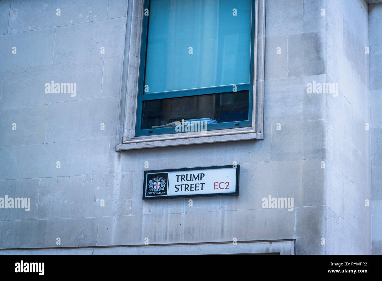 Trump Street, EC2, City of London, England, UK Stock Photo - Alamy