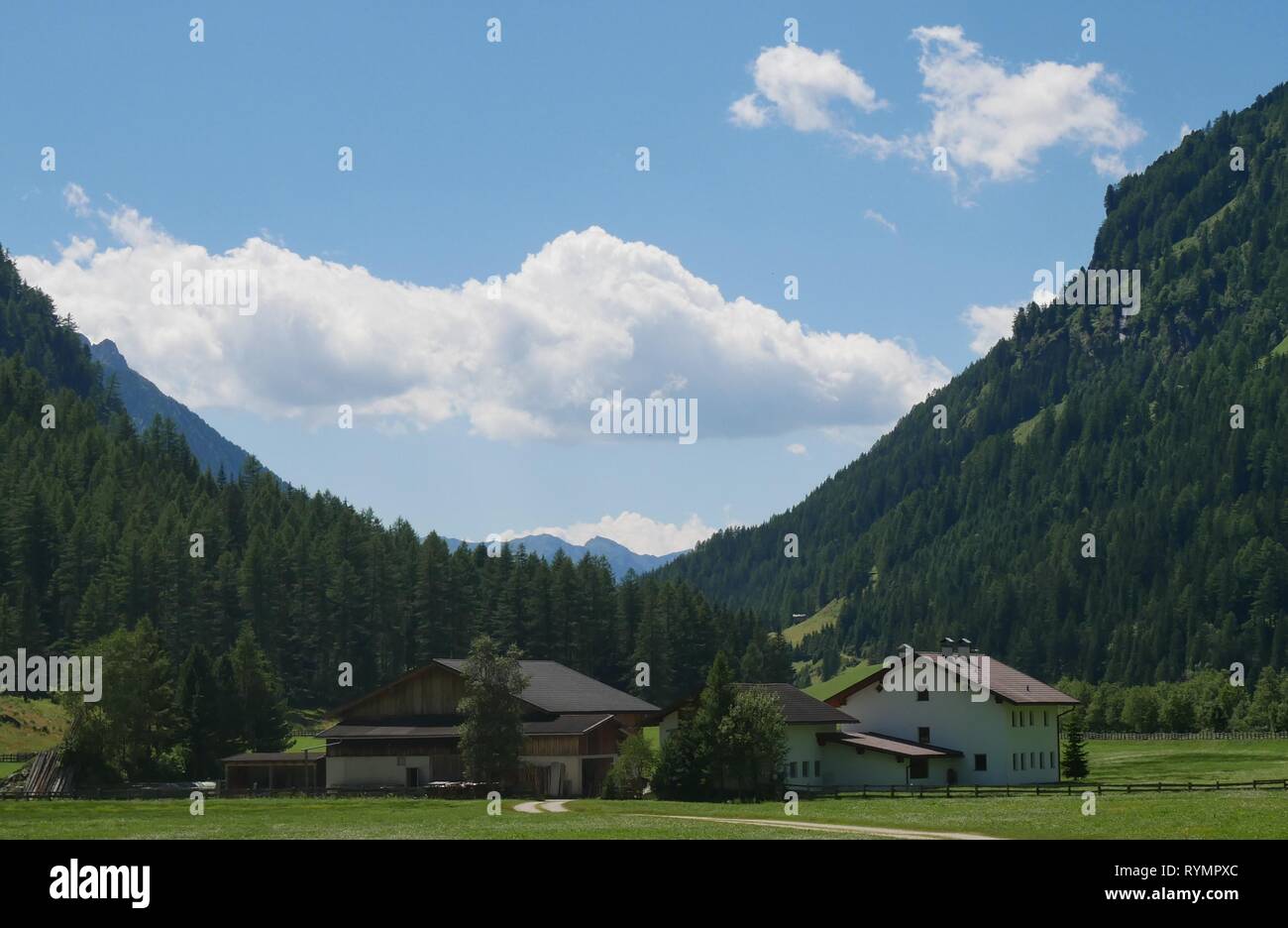 Alpine Farm in the Ahrntal Valley, Italy Stock Photo - Alamy