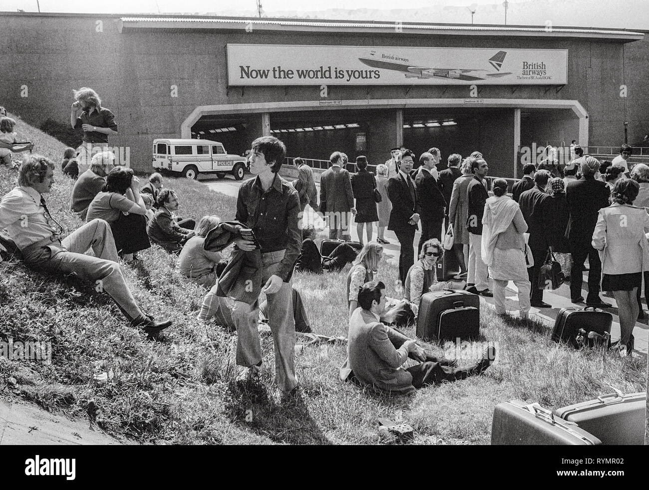 Explosion in the car park at London's Heathrow Airport Terminal One in ...
