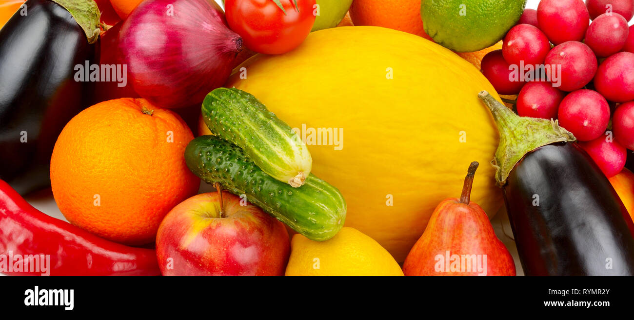 beautiful background of a set of vegetables Stock Photo - Alamy