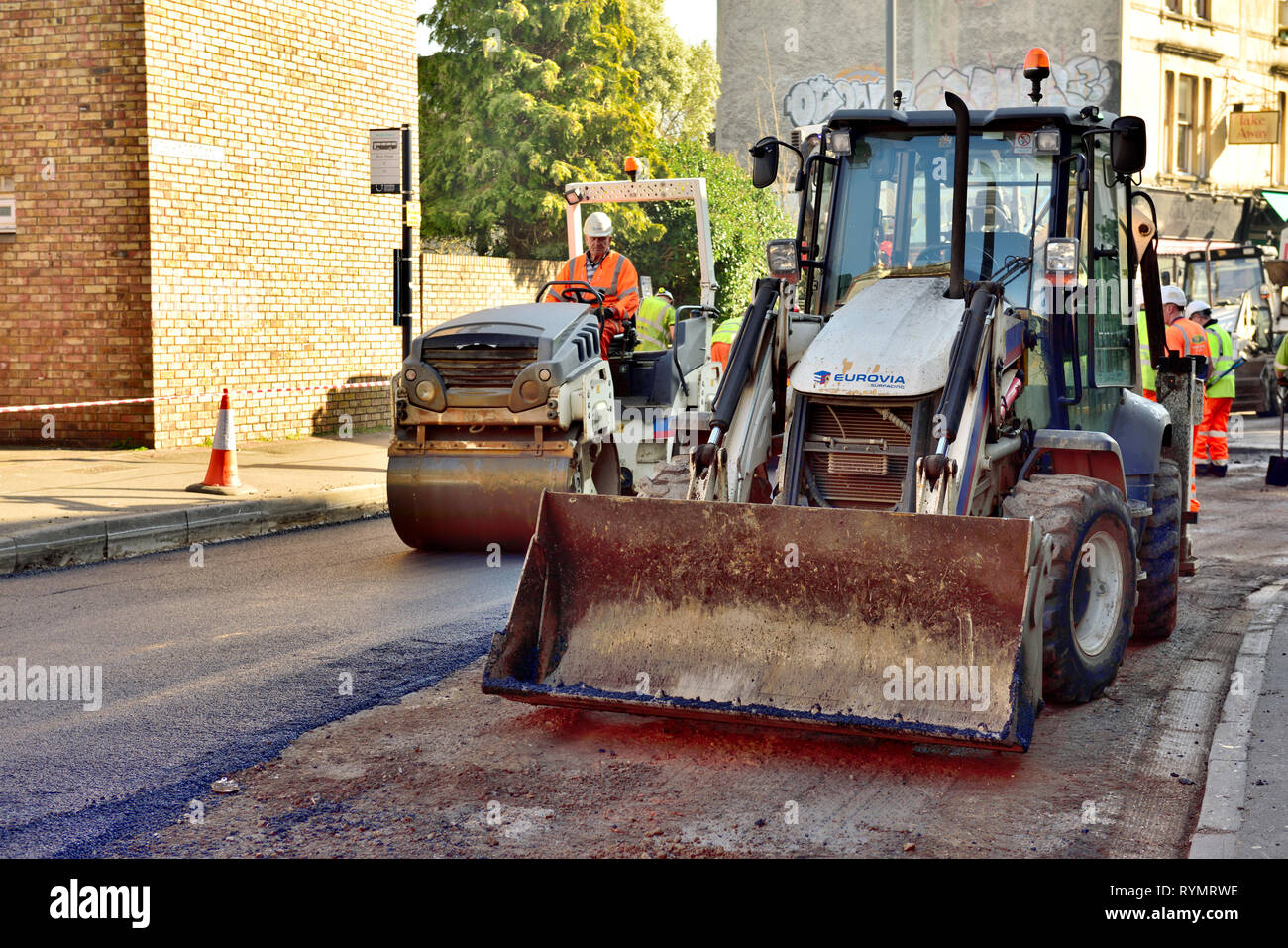 Road resurfacing machine hi-res stock photography and images - Alamy