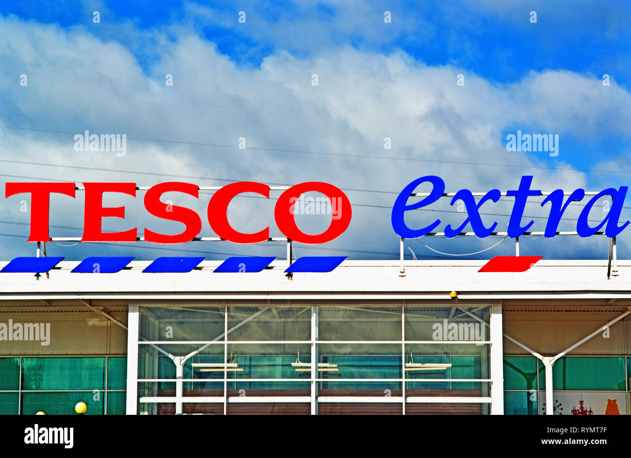 Tesco, Durham Road, Stockton on Tees, Cleveland, England Stock Photo ...