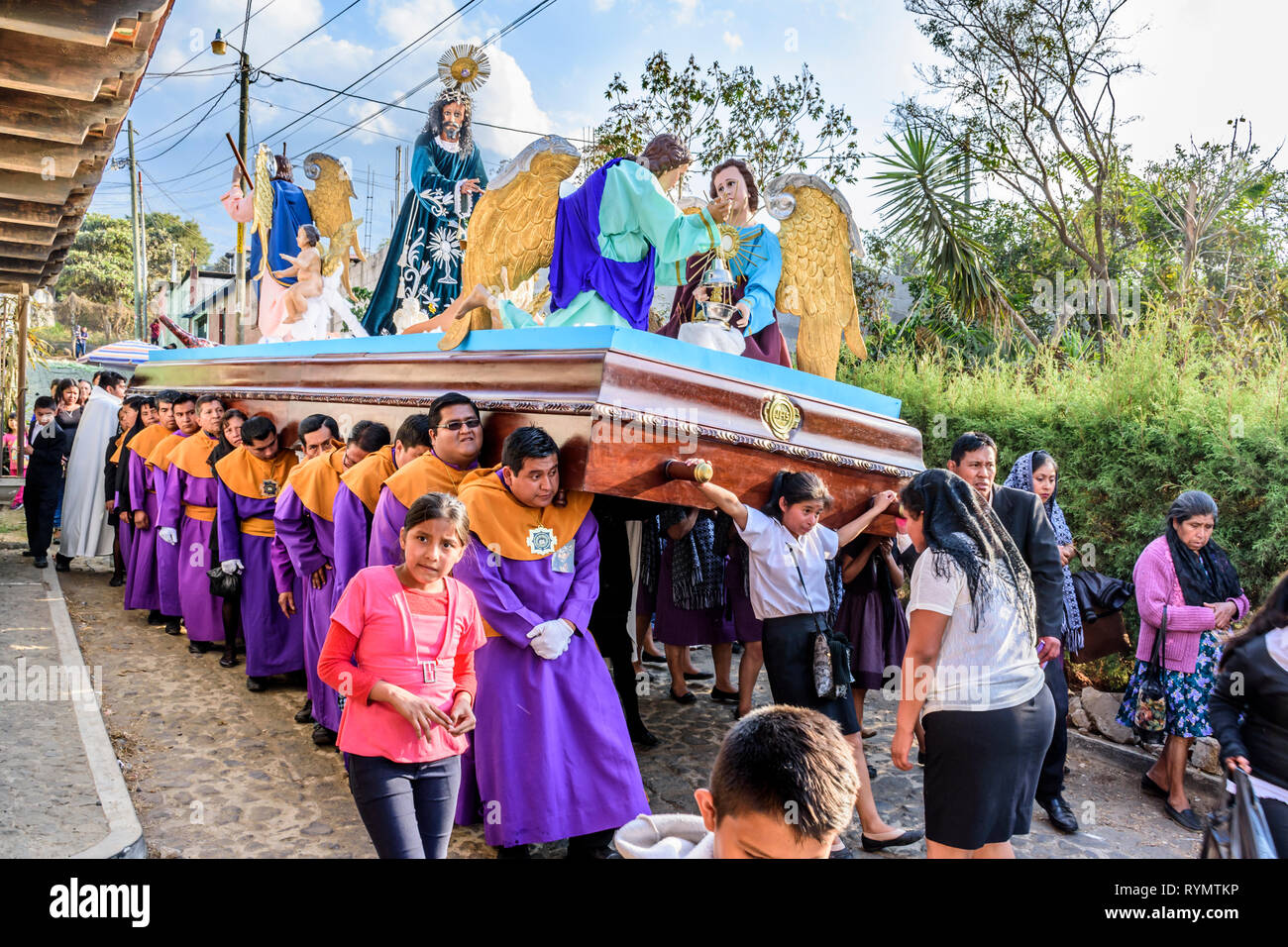 San Juan del Obispo, Antigua, Guatemala - March 24, 2018: Lent ...