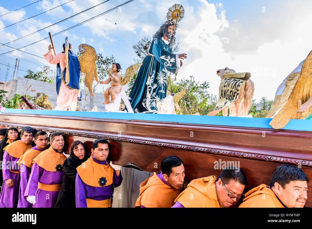 San Juan del Obispo, Antigua, Guatemala - March 24, 2018: Lent ...