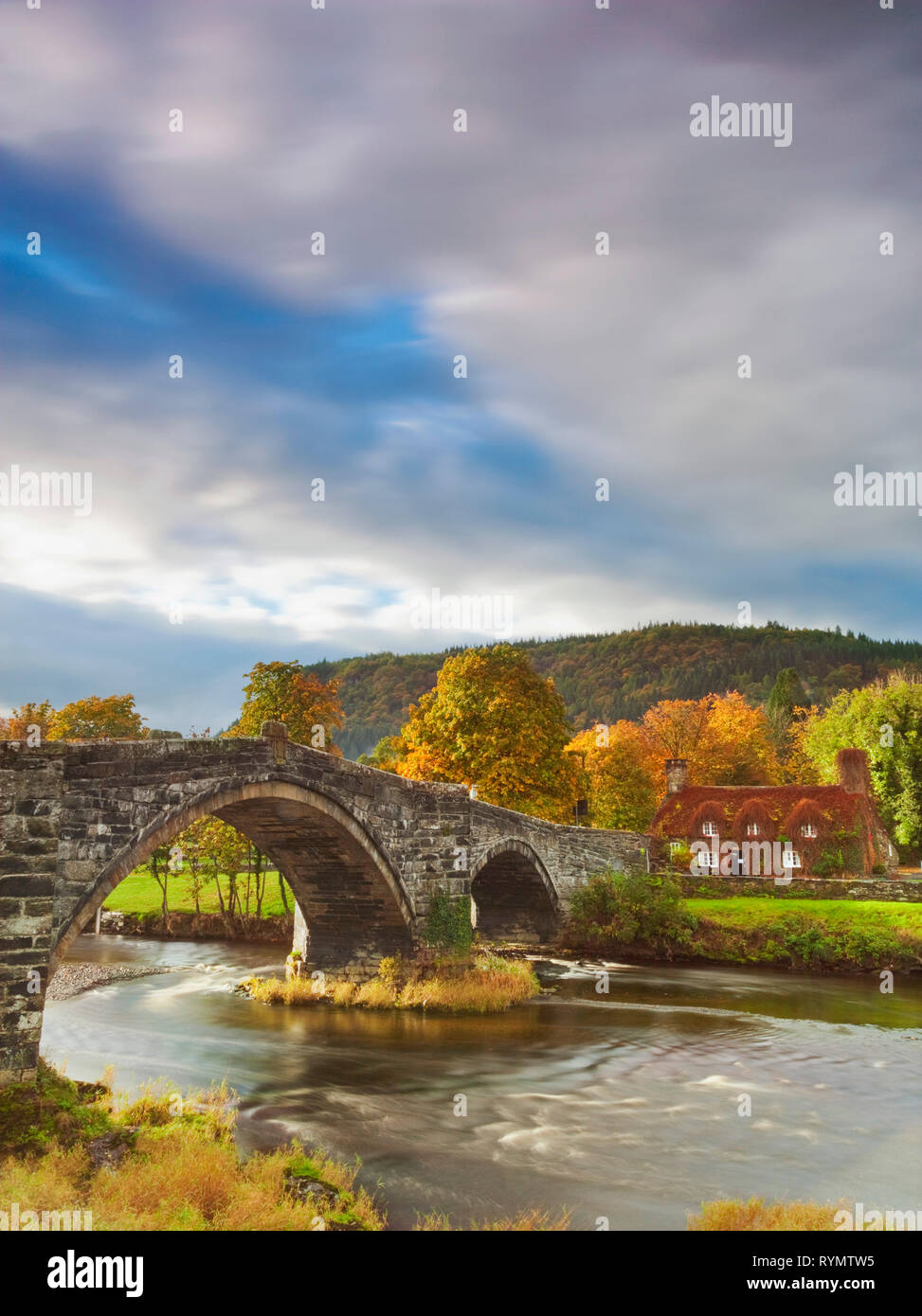 Llanwrst Bridge, Snowdonia, North Wales, UK Stock Photo - Alamy