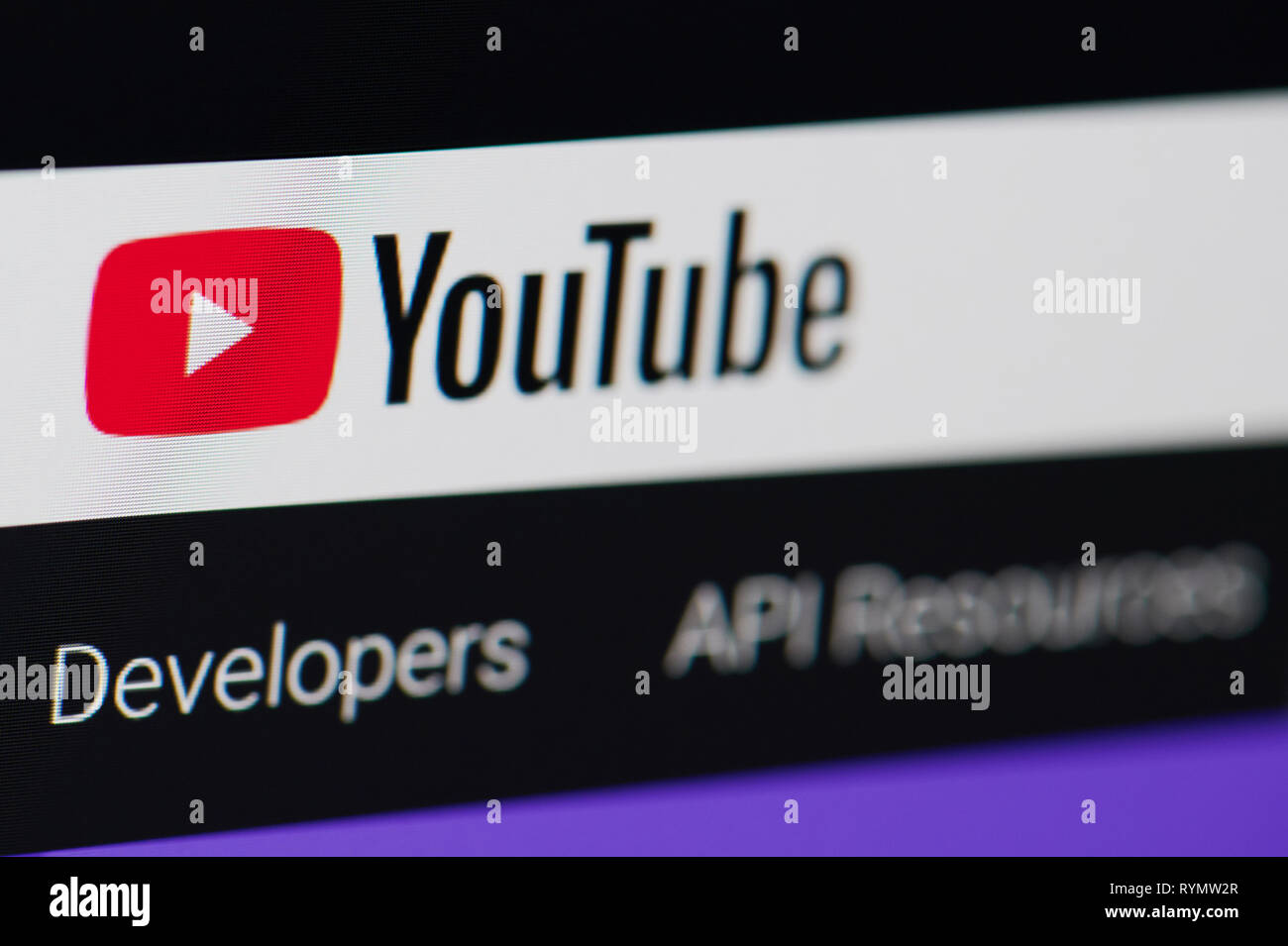 Youtube api hi-res stock photography and images - Alamy