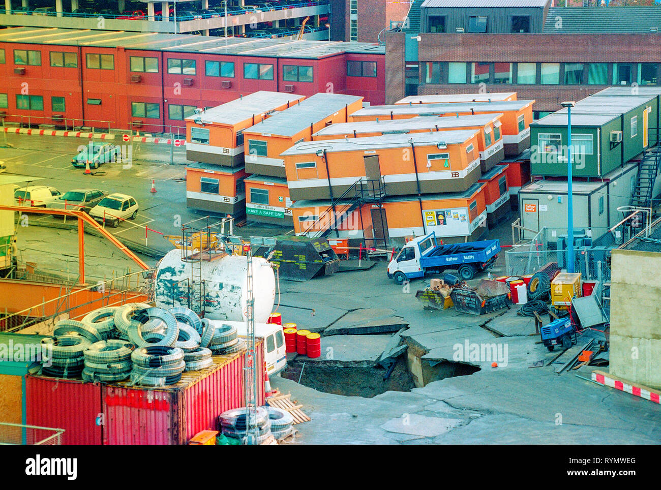 A tunnel collapse at Heathrow Airport during construction of the ...