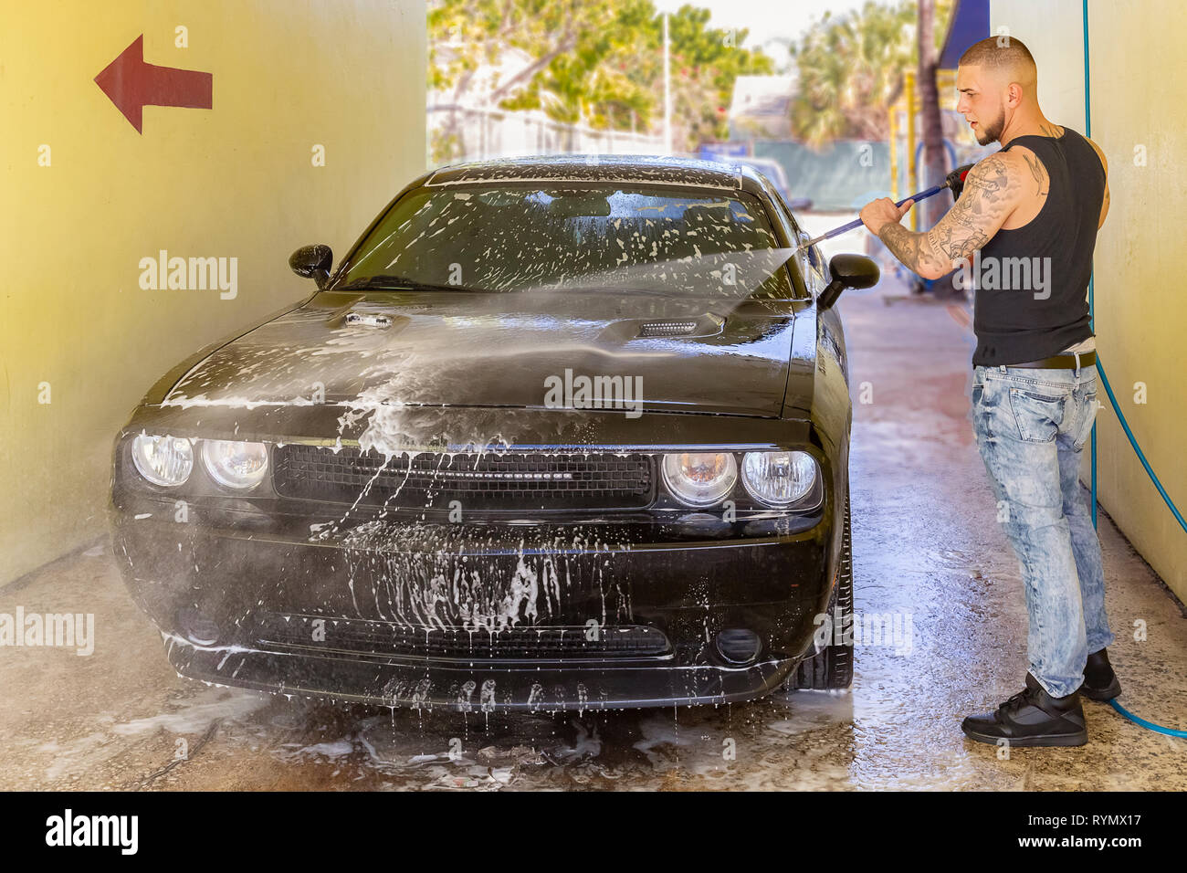 Modern car wash hi-res stock photography and images - Alamy