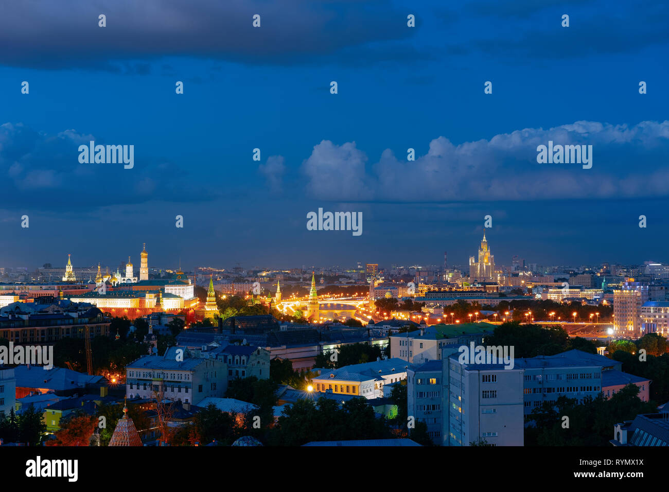 Kremlin red square panoramic aerial hi-res stock photography and images - Alamy