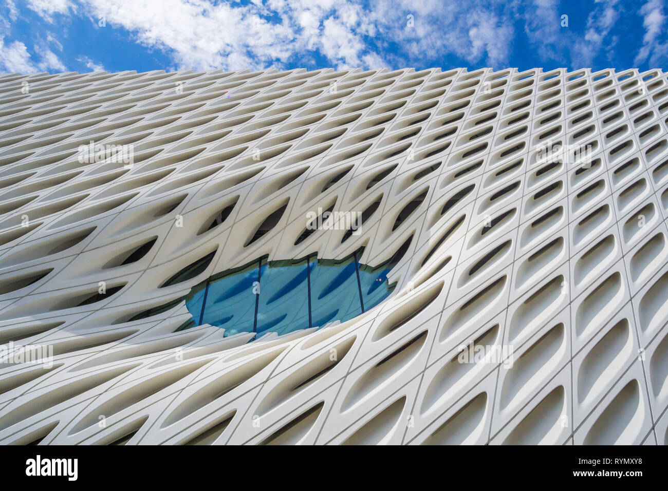 Architectural Details of The Broad Contemporary Art Museum in downtown ...