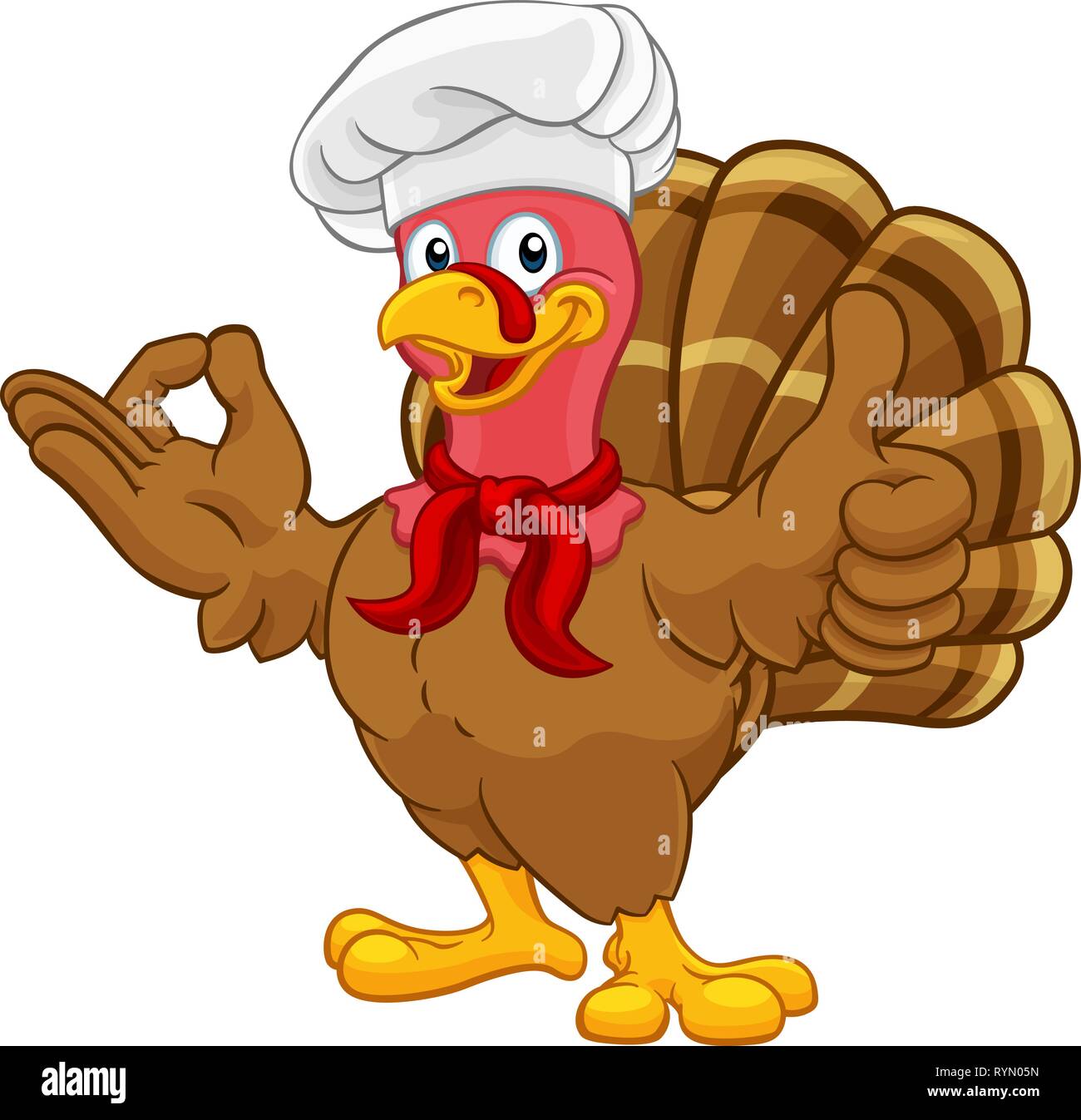 Smiling chef giving ok sign hi-res stock photography and images - Alamy