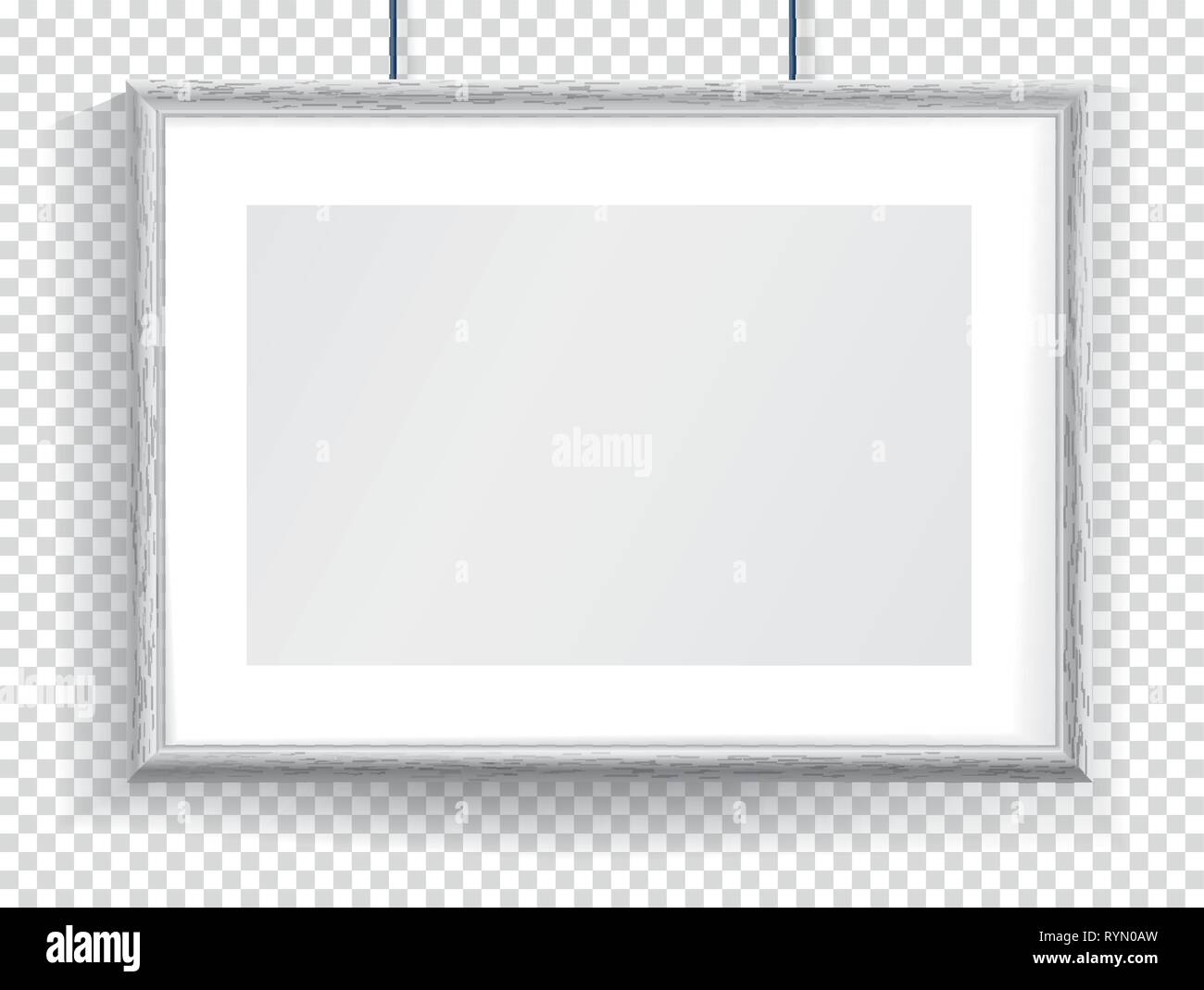 Official certificate with grey realistic border on transparent ...
