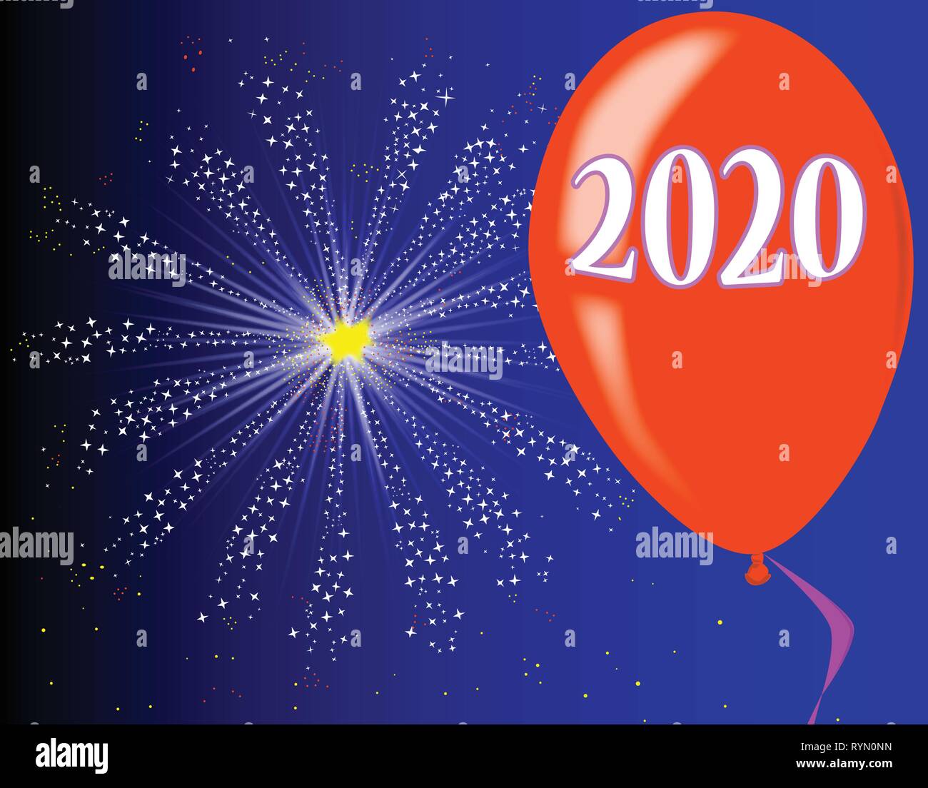 Balloon exploding Stock Vector Images - Alamy