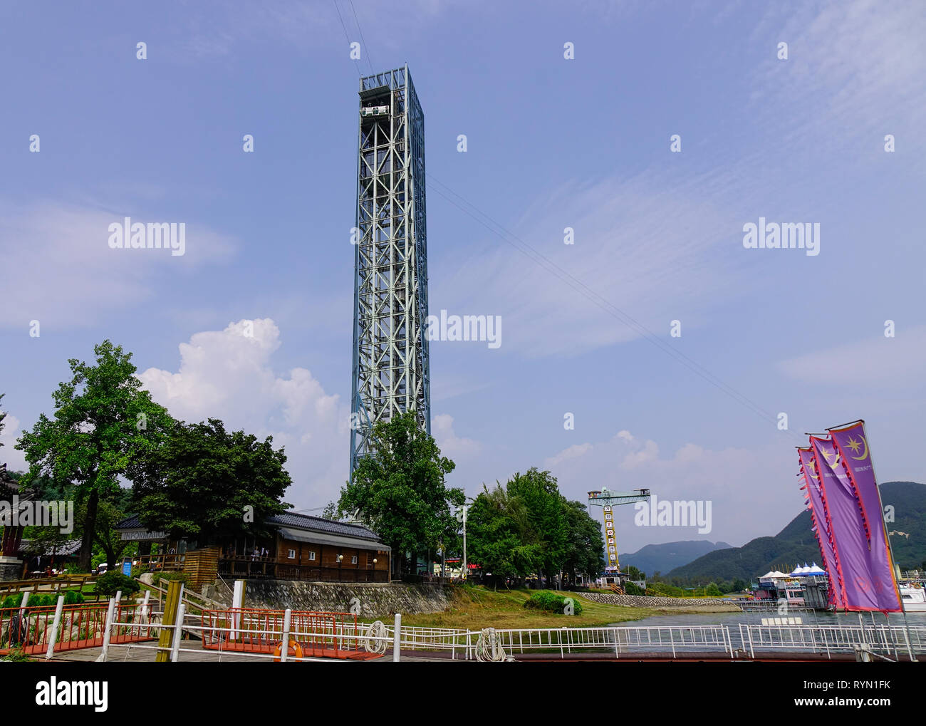 Nami, South Korea - Feb 6, 2015. Amusement park of Nami Island. This ...