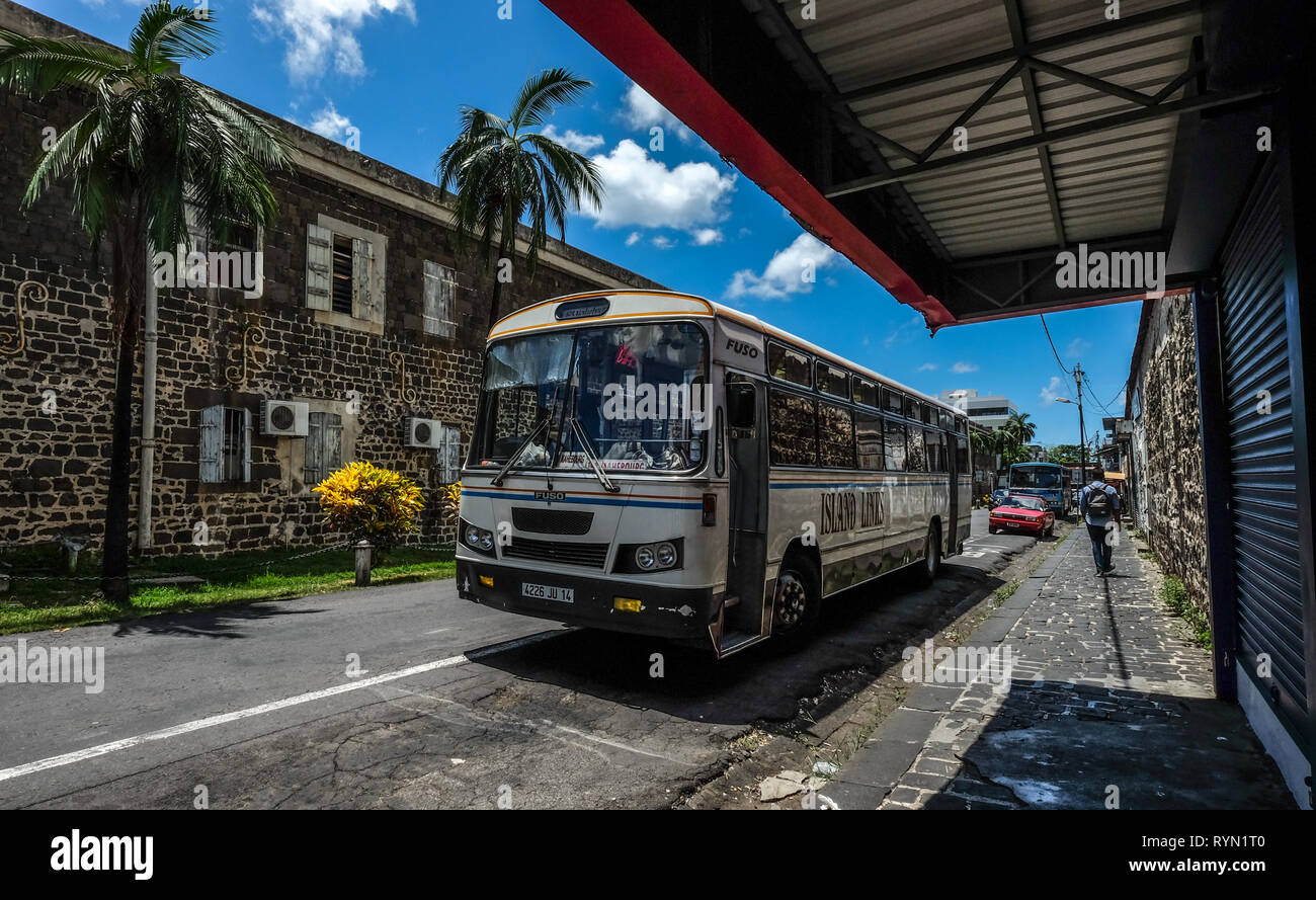 Mauritius public transport local bus hi-res stock photography and ...