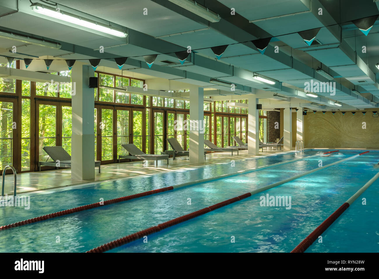 Interior public indoor swimming pool hi-res stock photography and ...