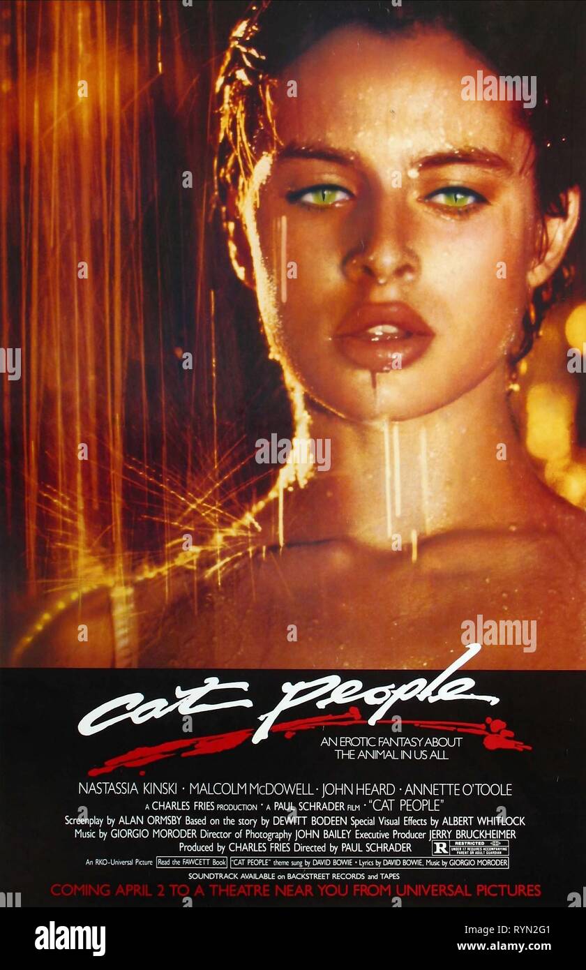 NASTASSJA KINSKI POSTER, CAT PEOPLE, 1982 Stock Photo - Alamy