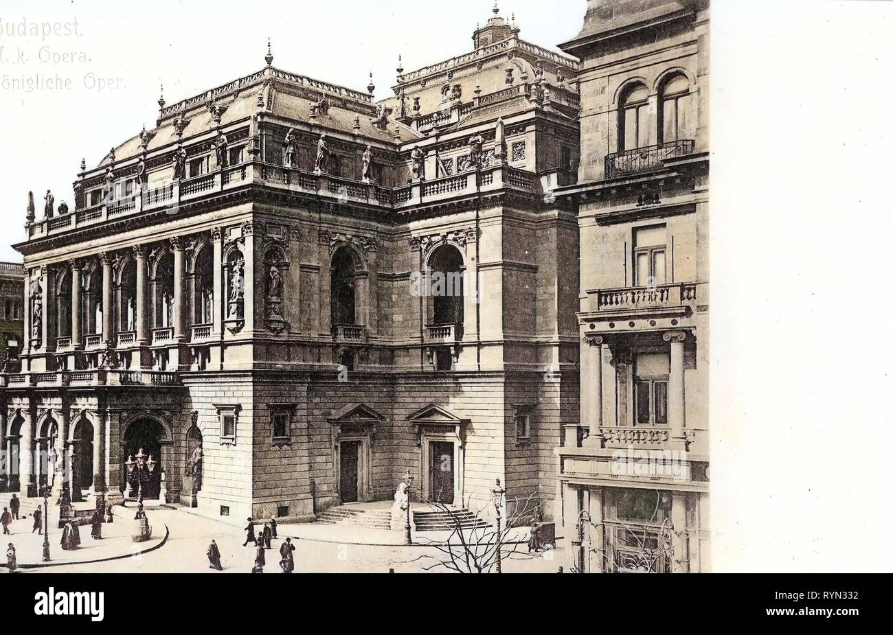 Historical images of the Hungarian State Opera House, 1904 in Budapest ...