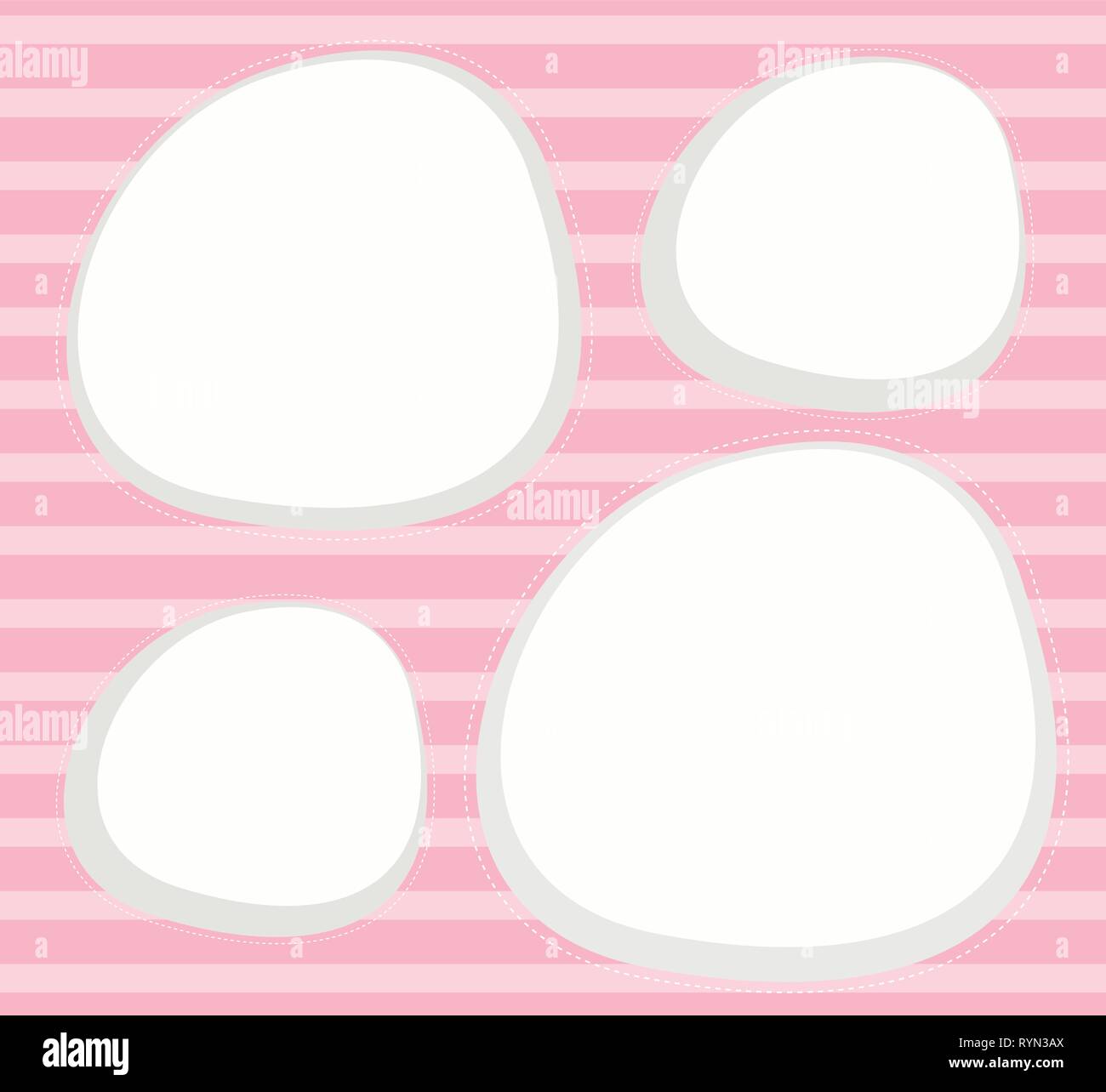 pink circle template concept illustration Stock Vector Image & Art - Alamy