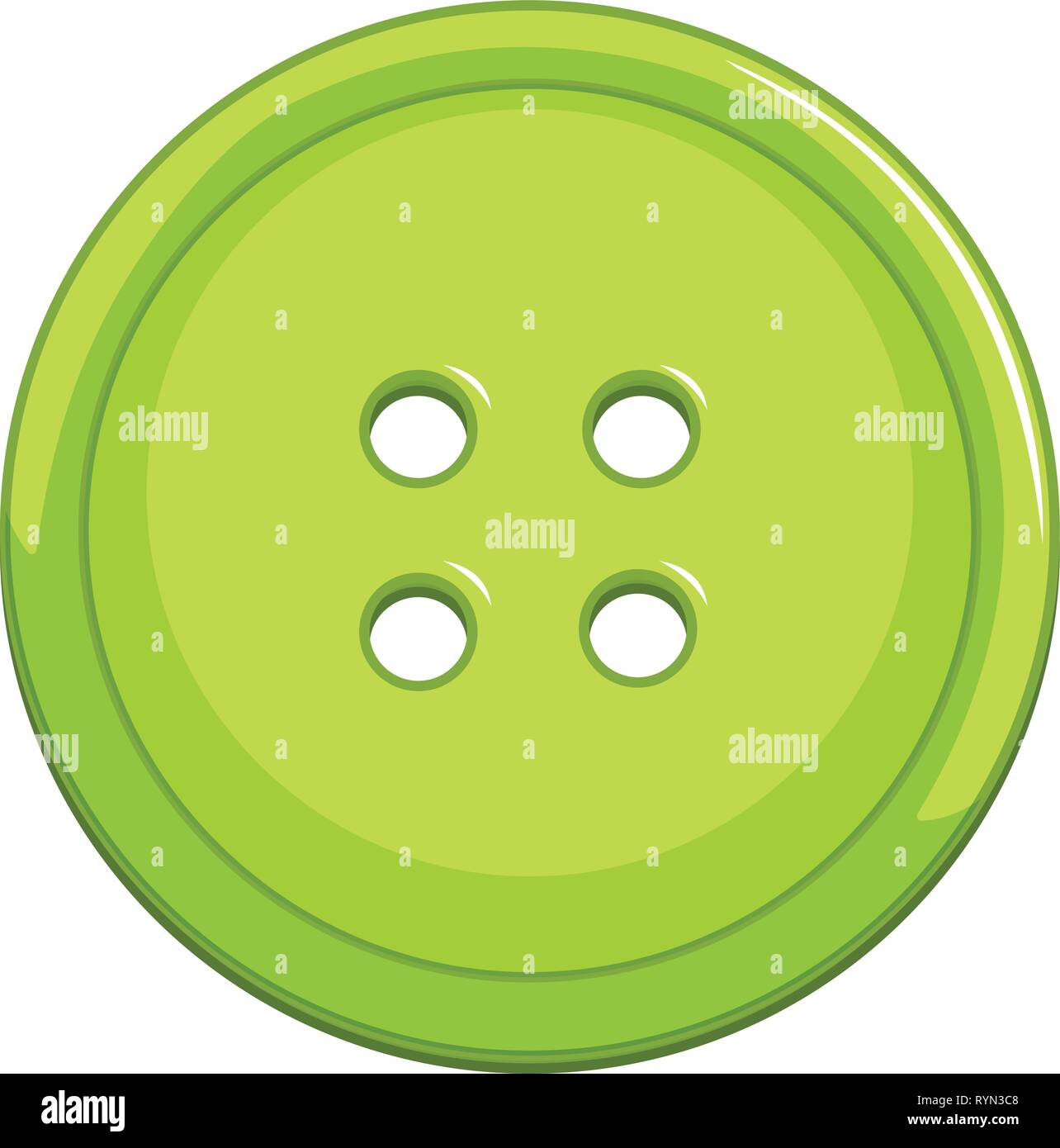 Green button on white background illustration Stock Vector Image & Art ...