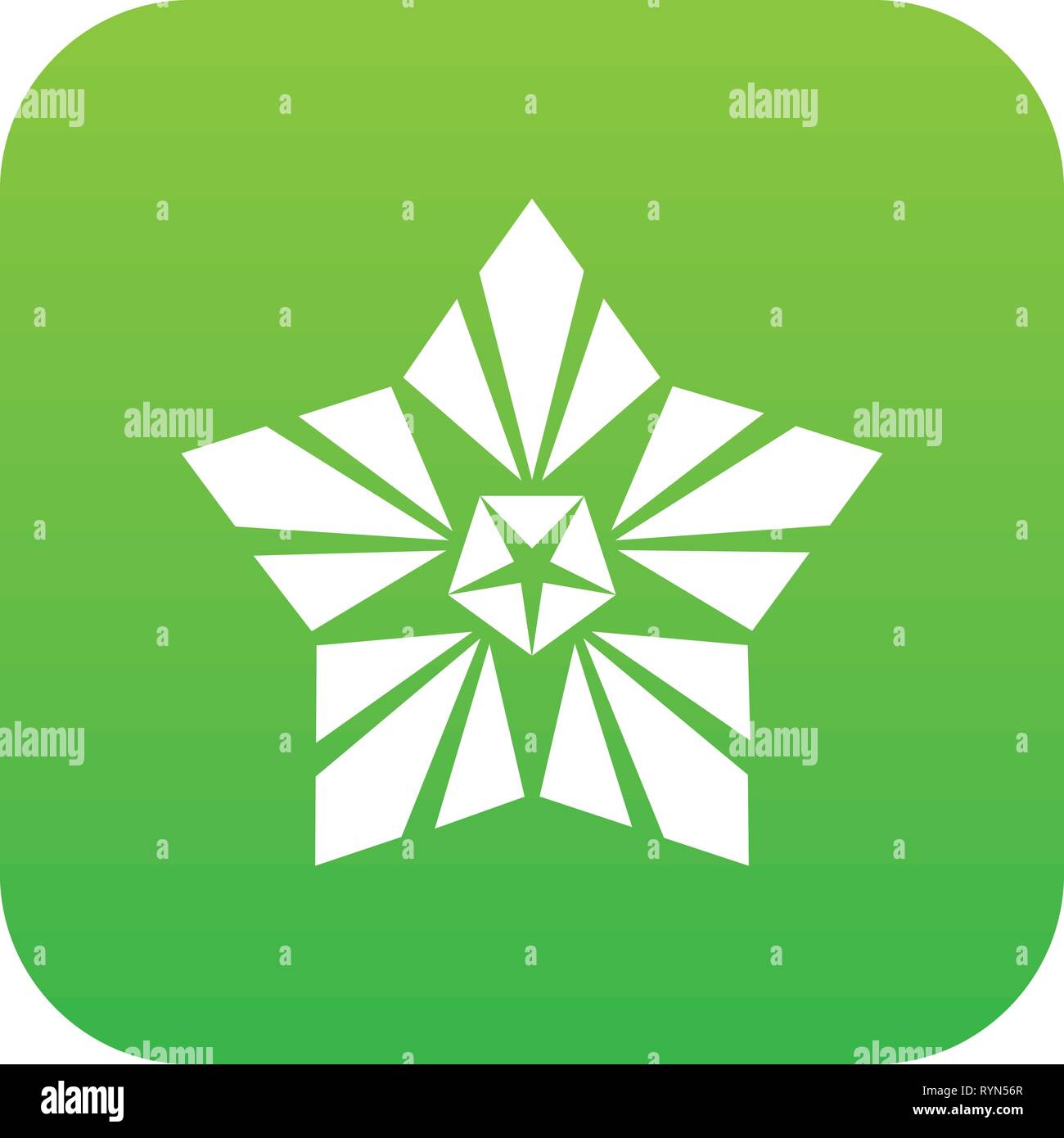 Geometric star icon, simple style Stock Vector Image & Art - Alamy