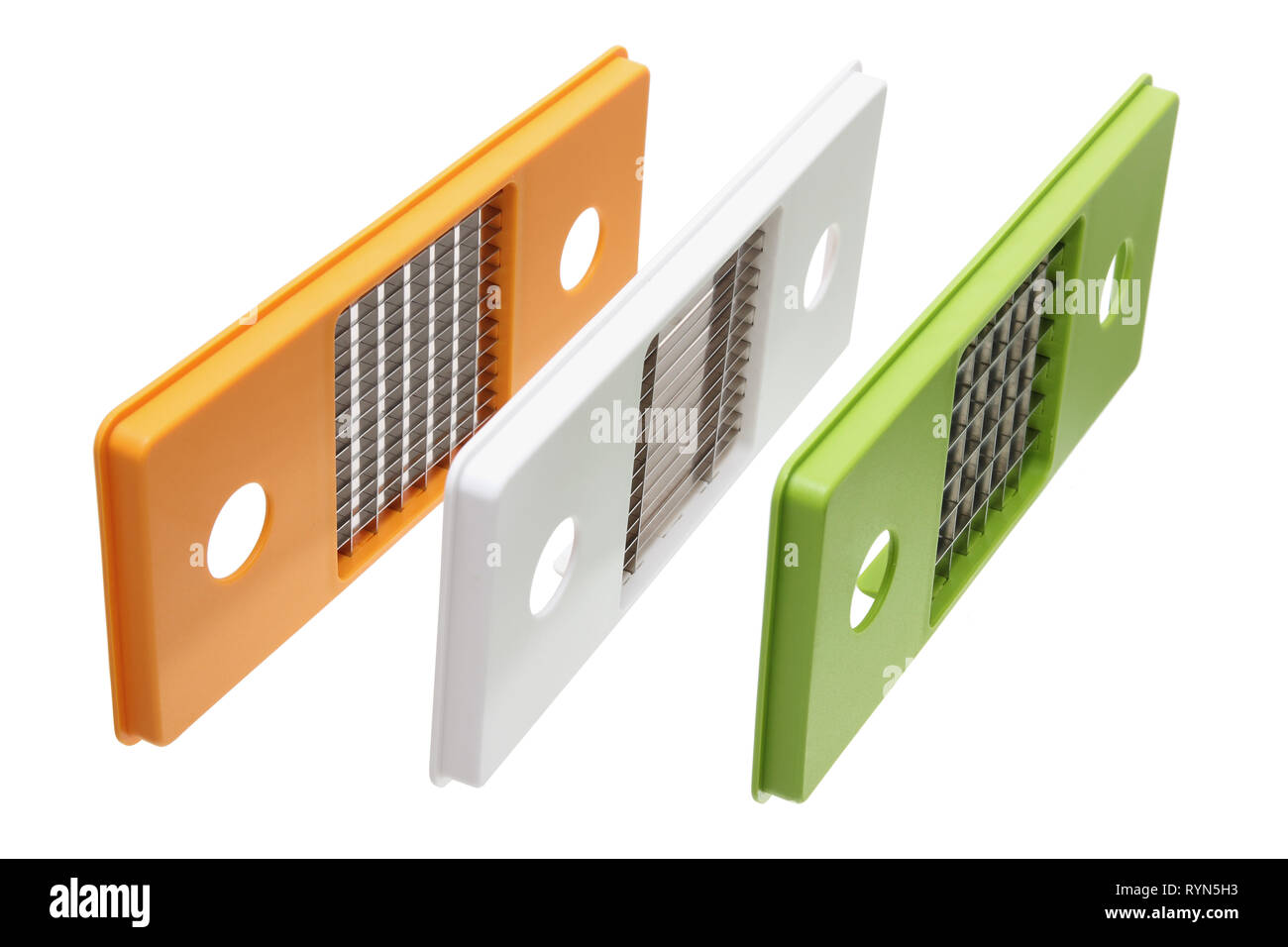 Vegetable Slicers on White Background Stock Photo - Alamy