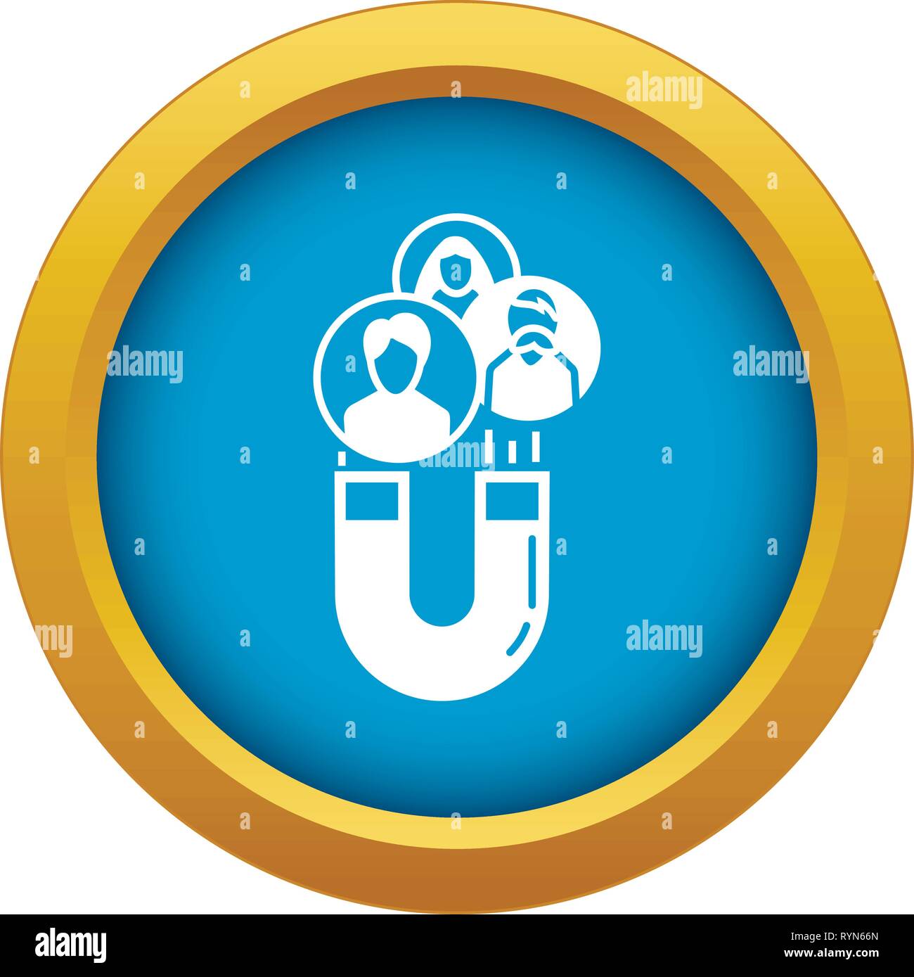 Magnet client retention icon blue vector isolated Stock Vector Image ...