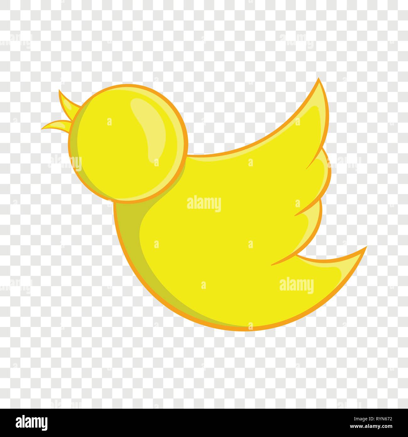 Yellow bird icon, cartoon style Stock Vector Image & Art - Alamy