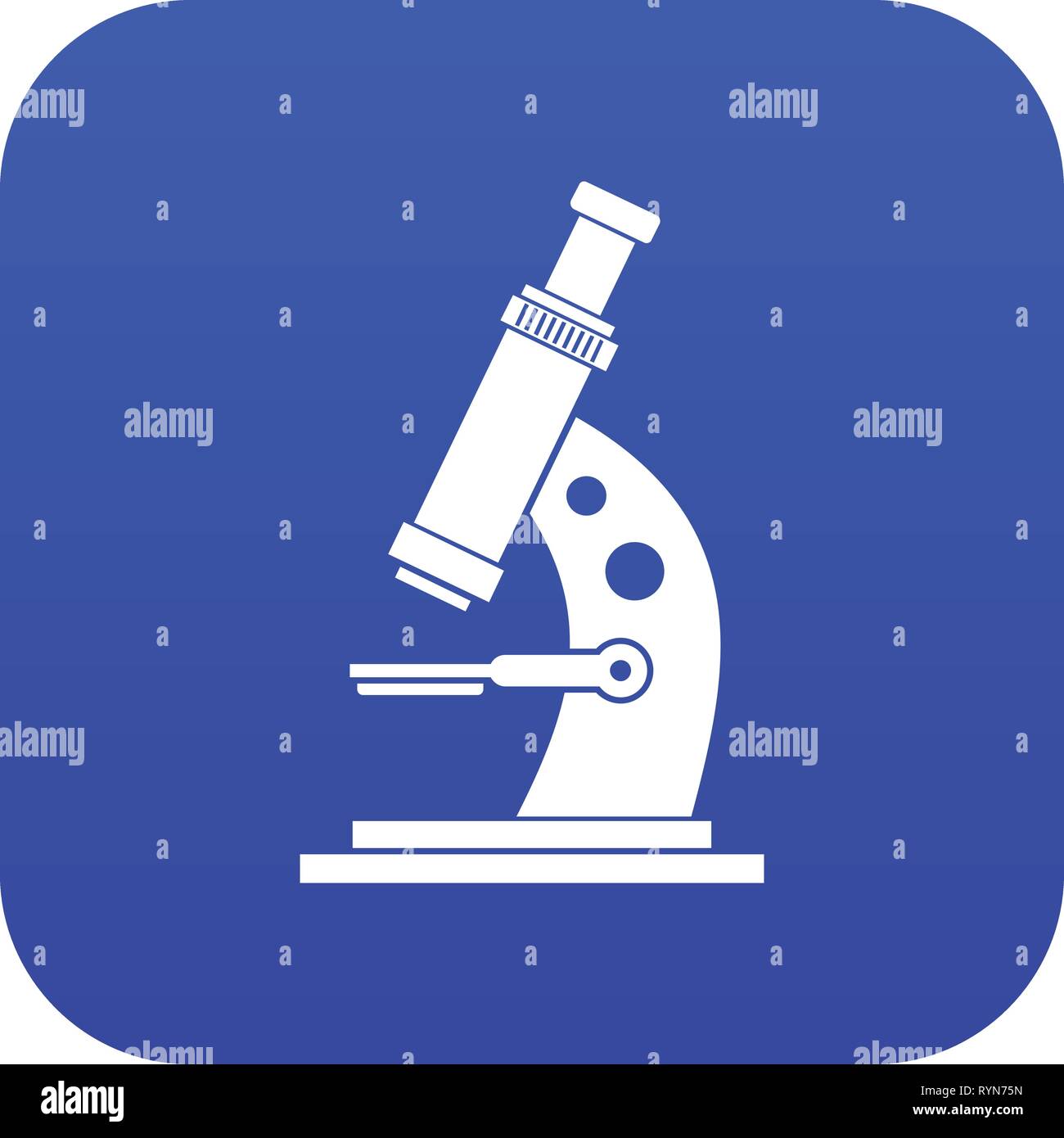 Microscope icon digital blue Stock Vector Image & Art - Alamy