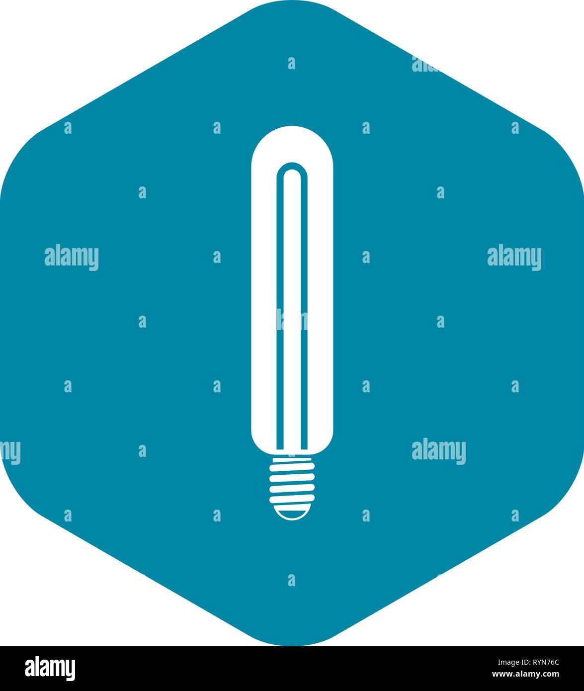 Tubular bulb icon, simple style Stock Vector Image & Art - Alamy