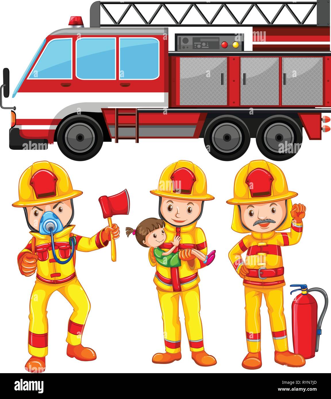 Firemen Drawing Stock Photos & Firemen Drawing Stock Images - Alamy