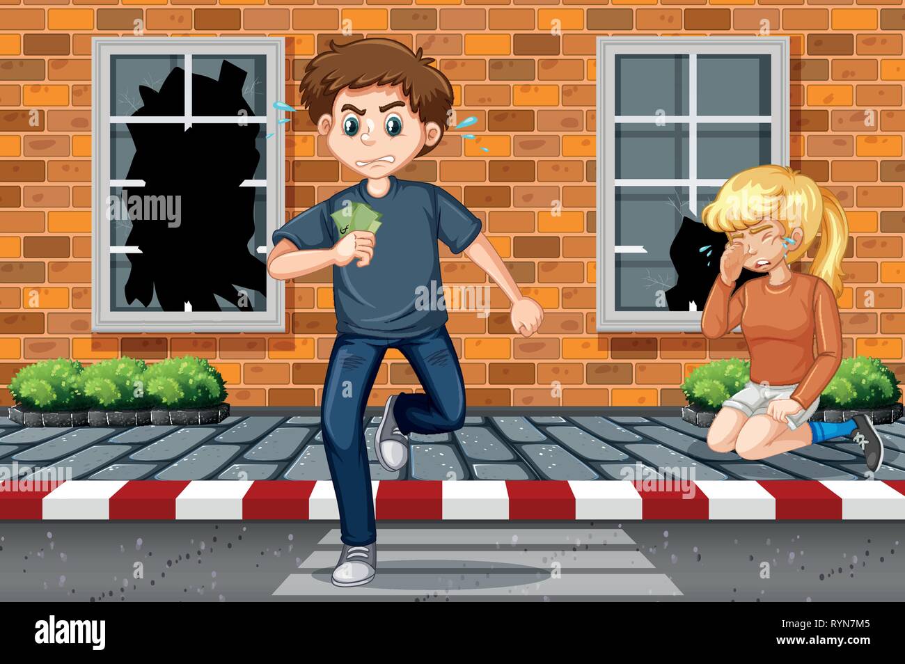 Stealing Money Clipart