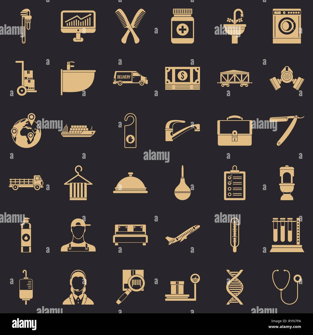 Craft icons set, simple style Stock Vector Image & Art - Alamy