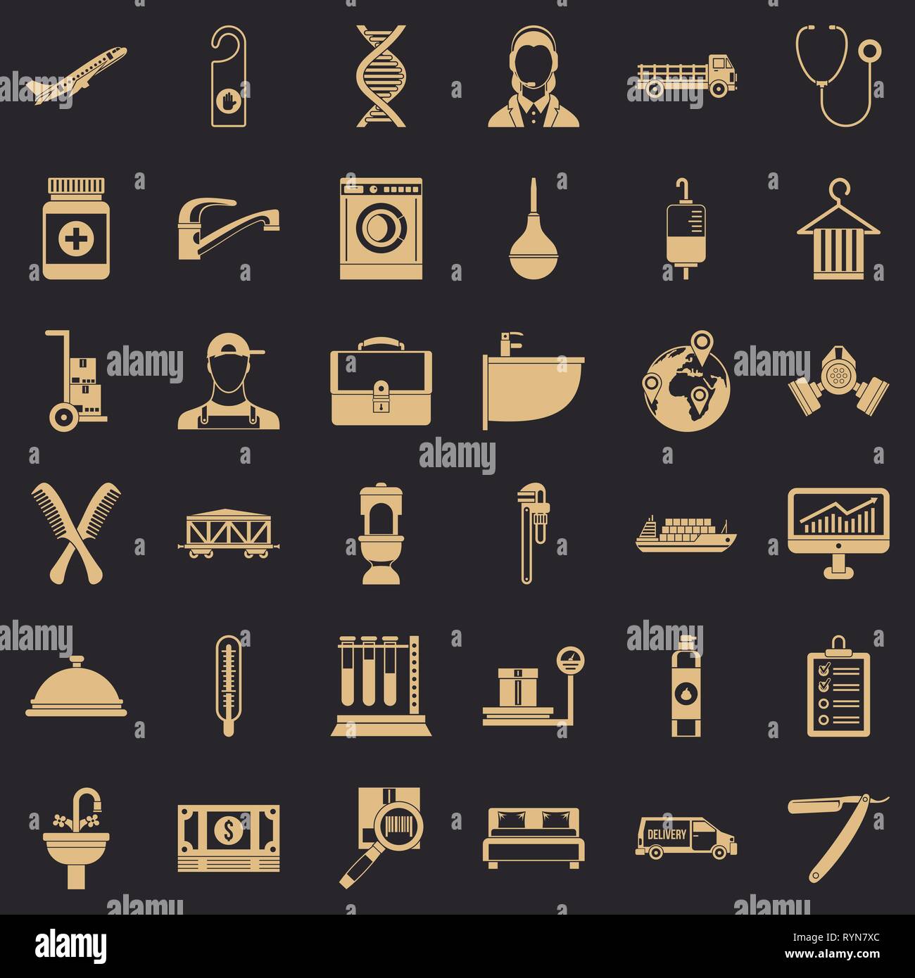 Craft tool icons set, simple style Stock Vector Image & Art - Alamy