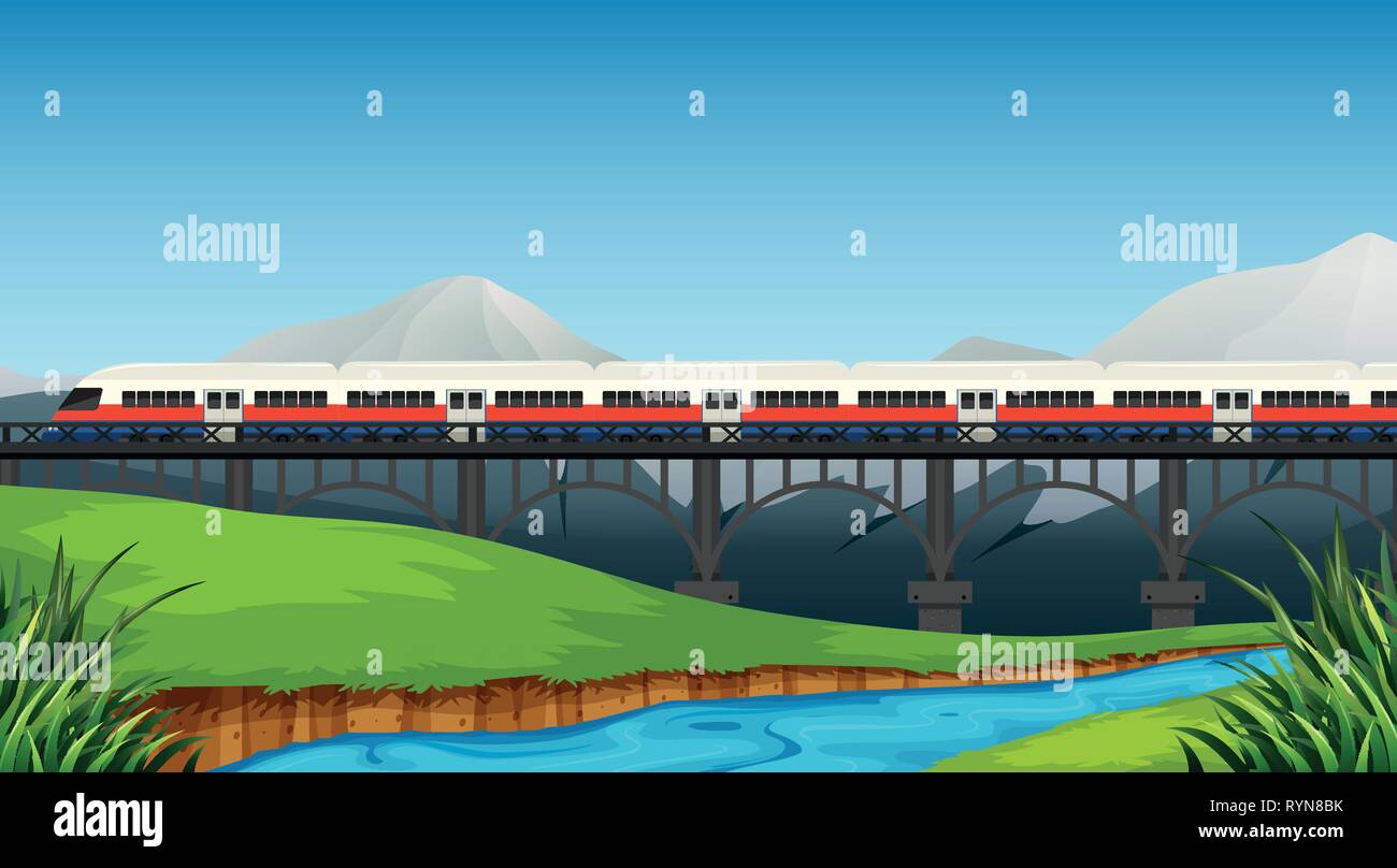 Rural railway track Stock Vector Images - Alamy