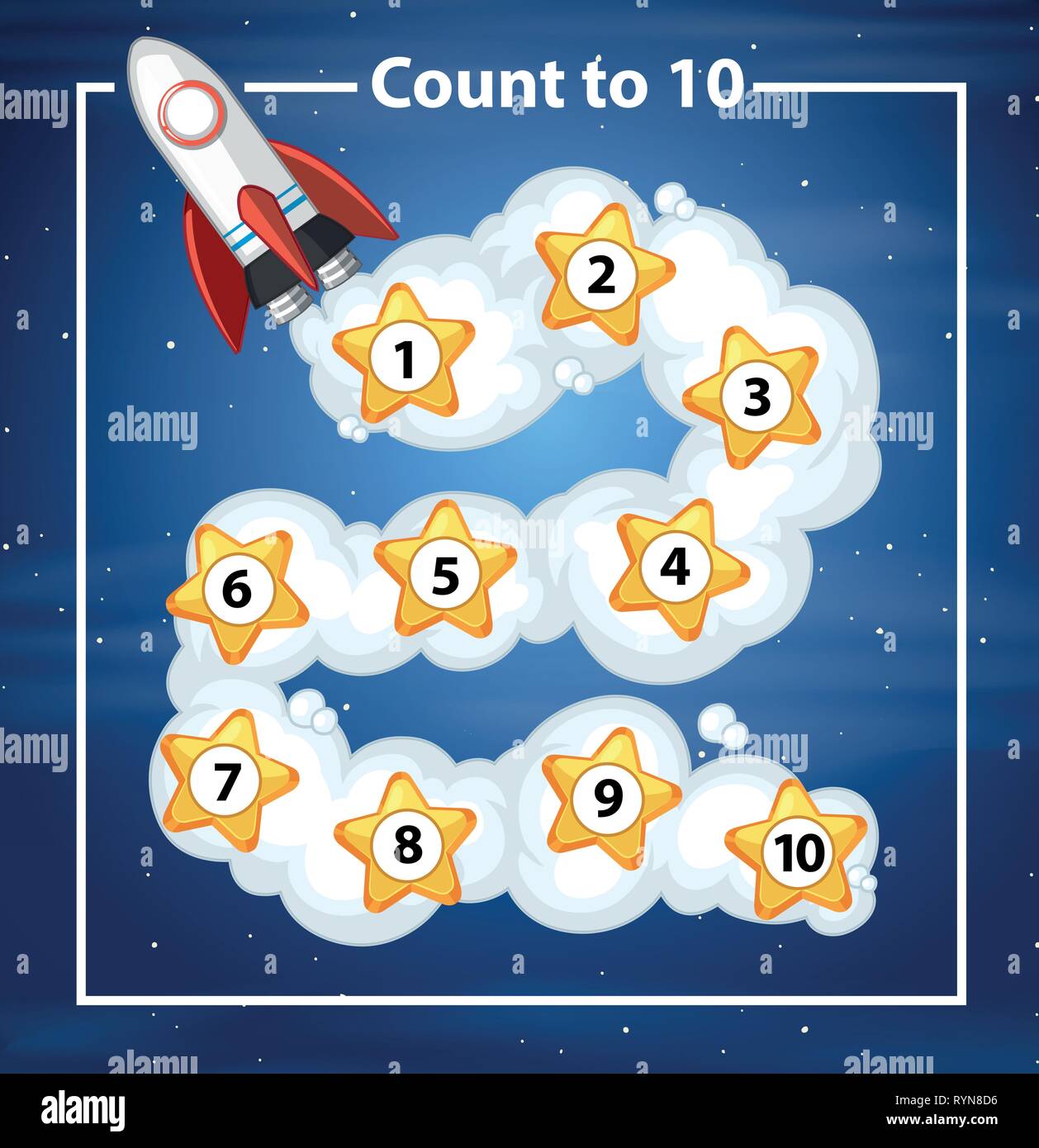 Count to 10 rocker background illustration Stock Vector Image & Art - Alamy