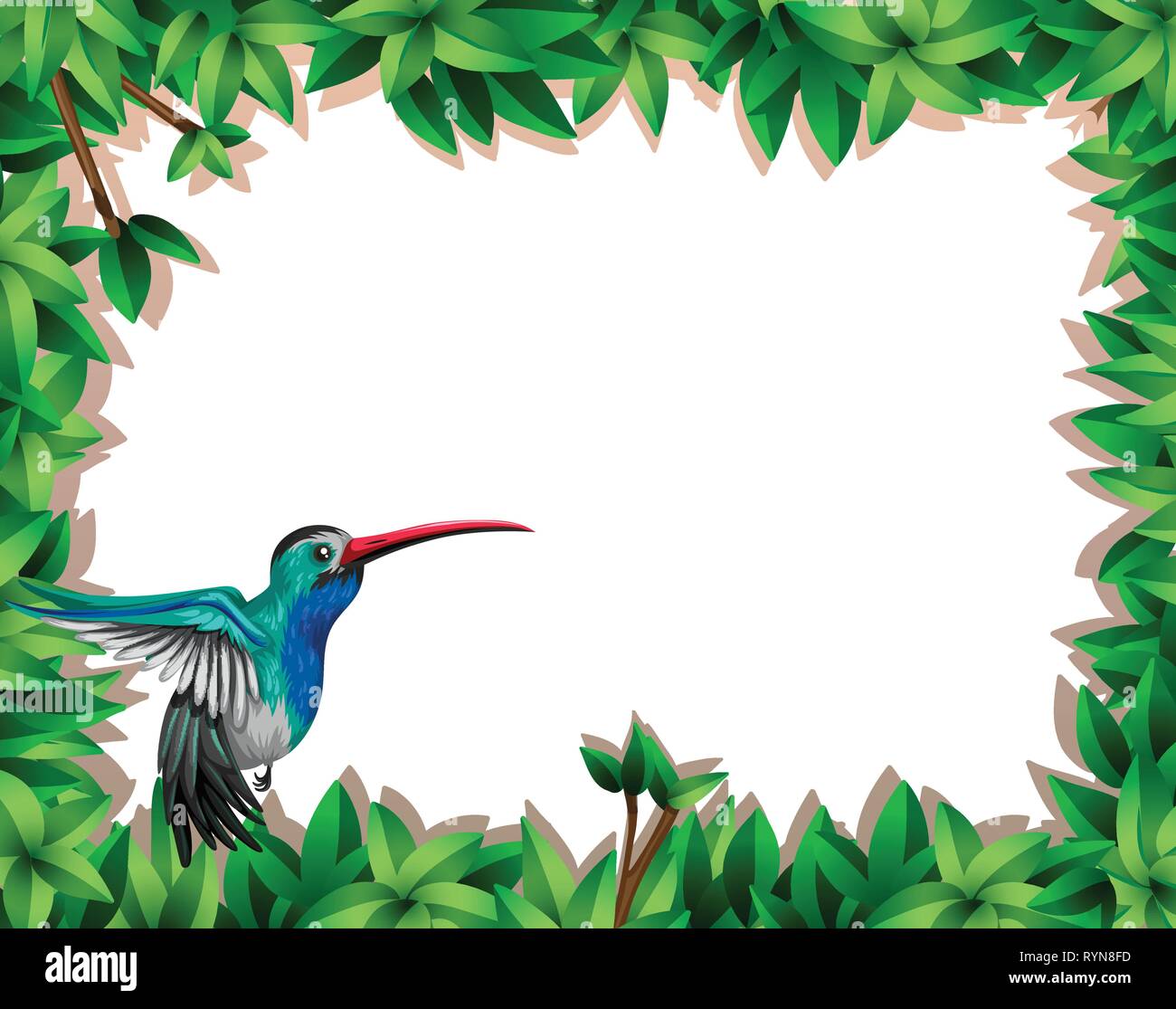 Bird in nature scene illustration Stock Vector Image & Art - Alamy