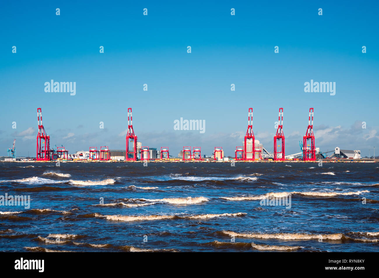 Liverpool container terminal hi-res stock photography and images - Alamy