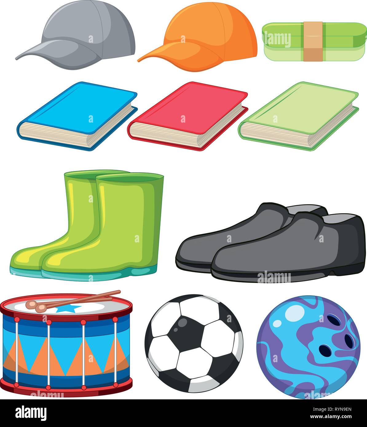 Set of isoled object illustration Stock Vector Image & Art - Alamy