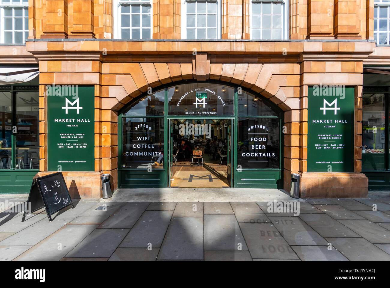 Market Hall, Fulham. London. UK Stock Photo - Alamy