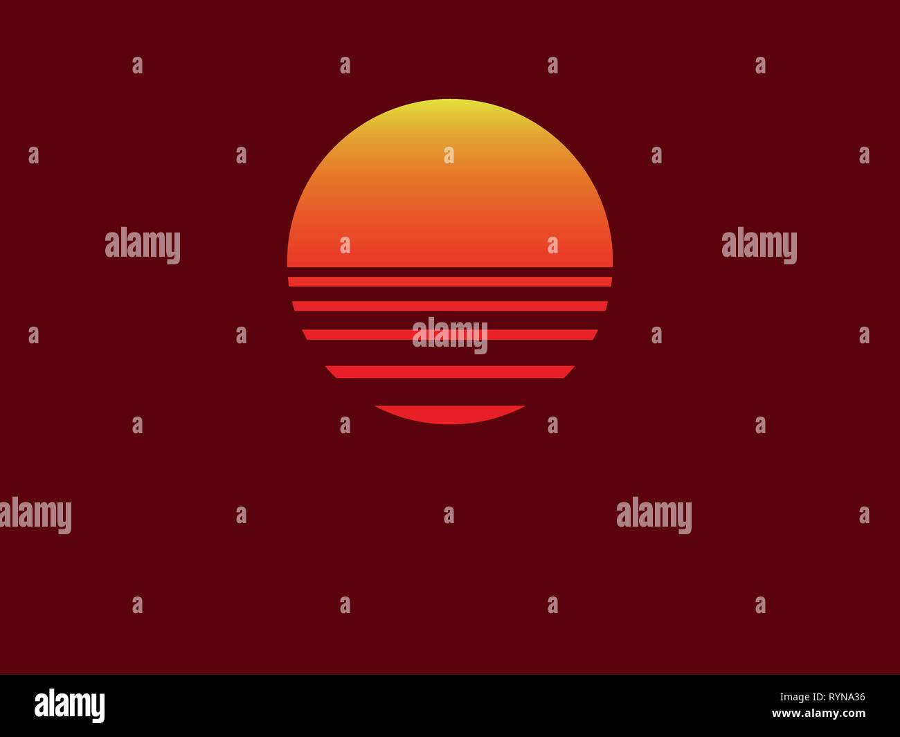 Minimalistic summer background Stock Vector Images - Alamy