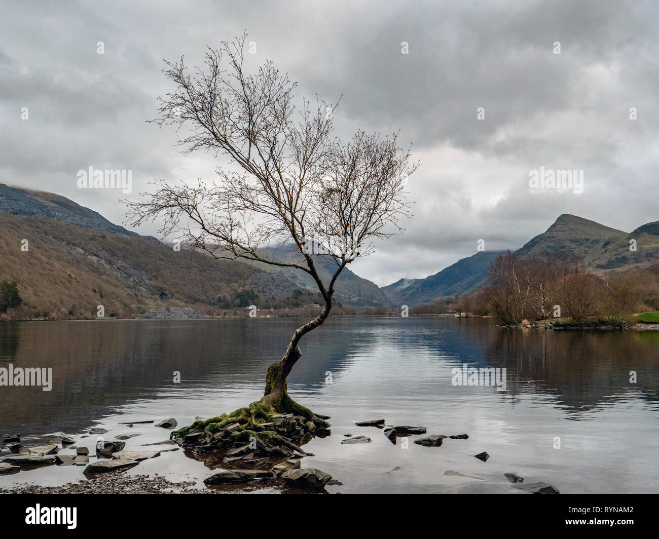 Padarn lake hi-res stock photography and images - Alamy