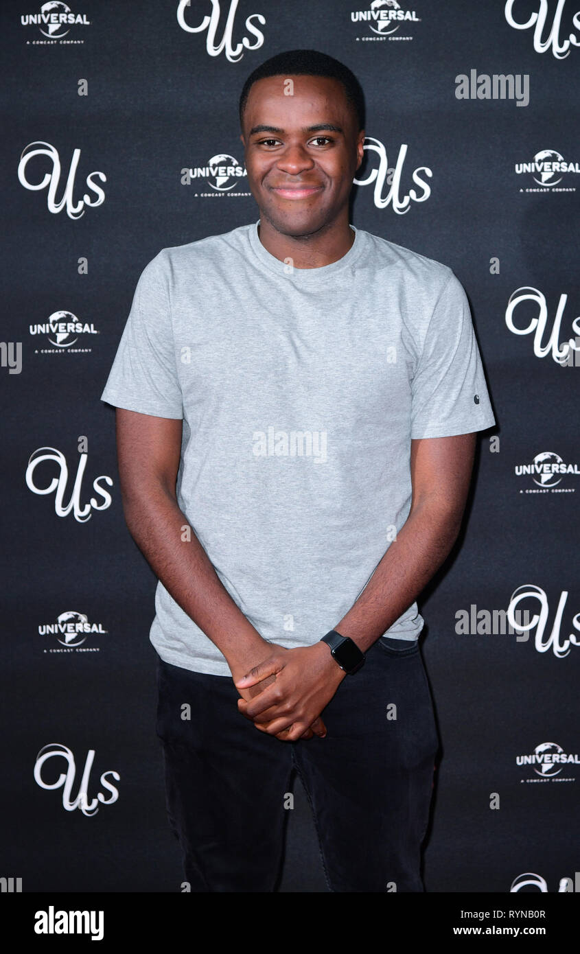 Liam Charles attending an exclusive screening of Us, Mr Peele's new ...