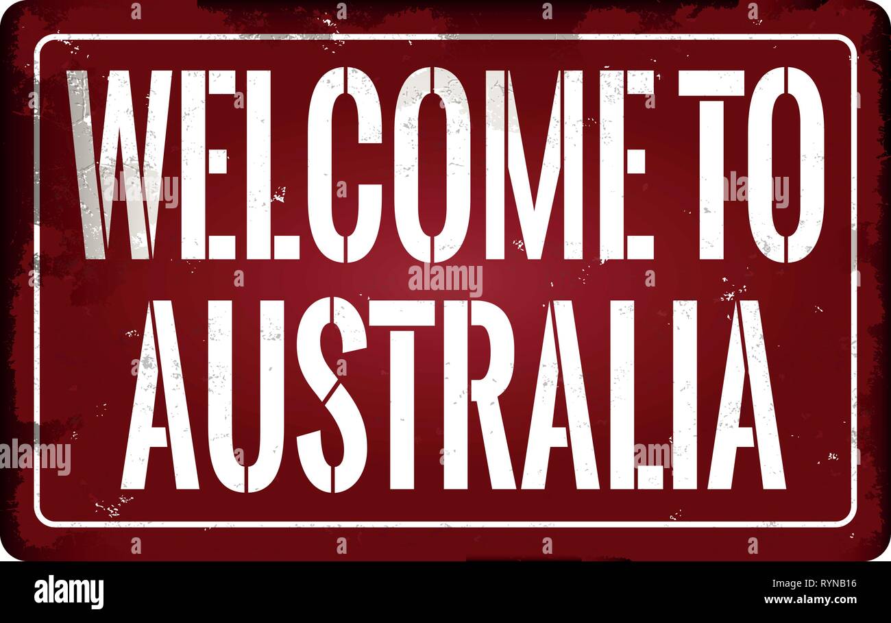 Welcome to australia Stock Vector Images - Alamy